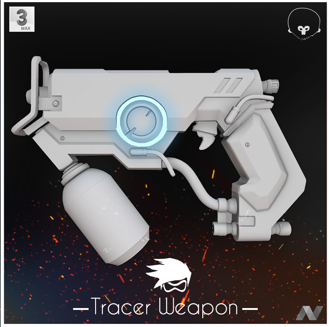 ArtStation - Tracer's weapon