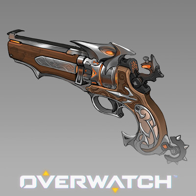 ArtStation - McCree Van Helsing Pistol Concept