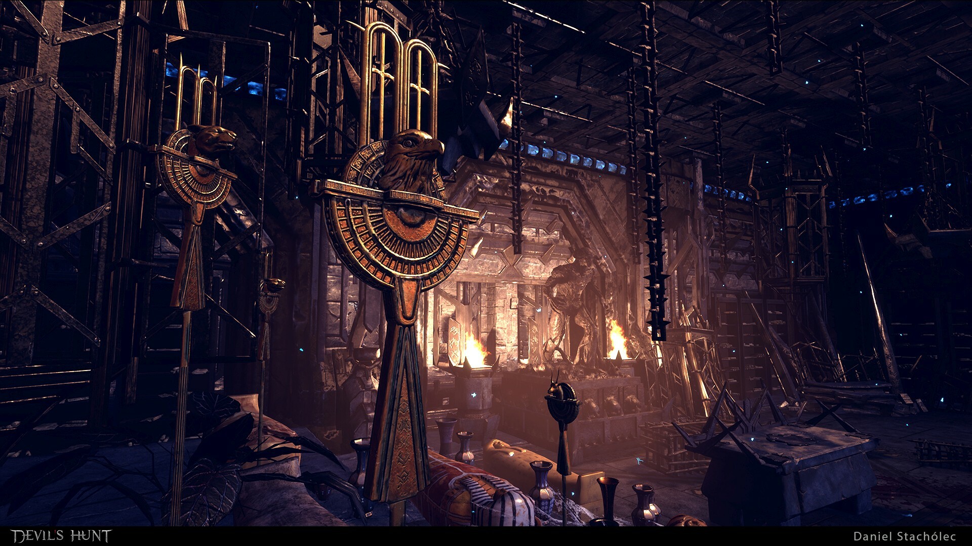 ArtStation - 3d assets for Devil's Hunt game