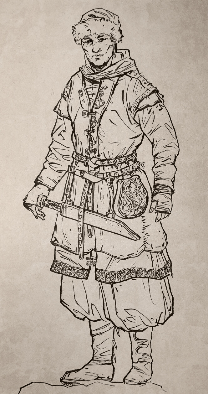 ArtStation - Medieval costume sketch
