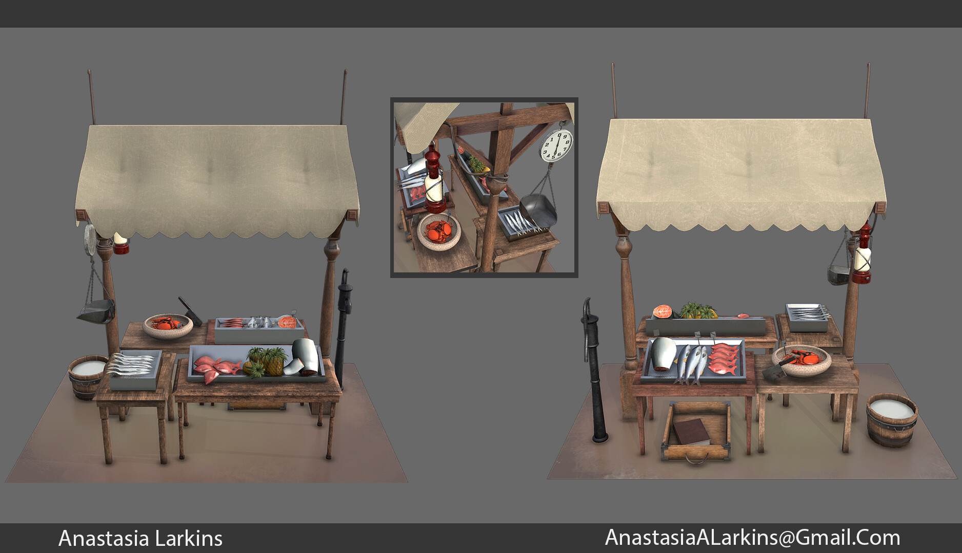 ArtStation - Fish Stand (WIP)