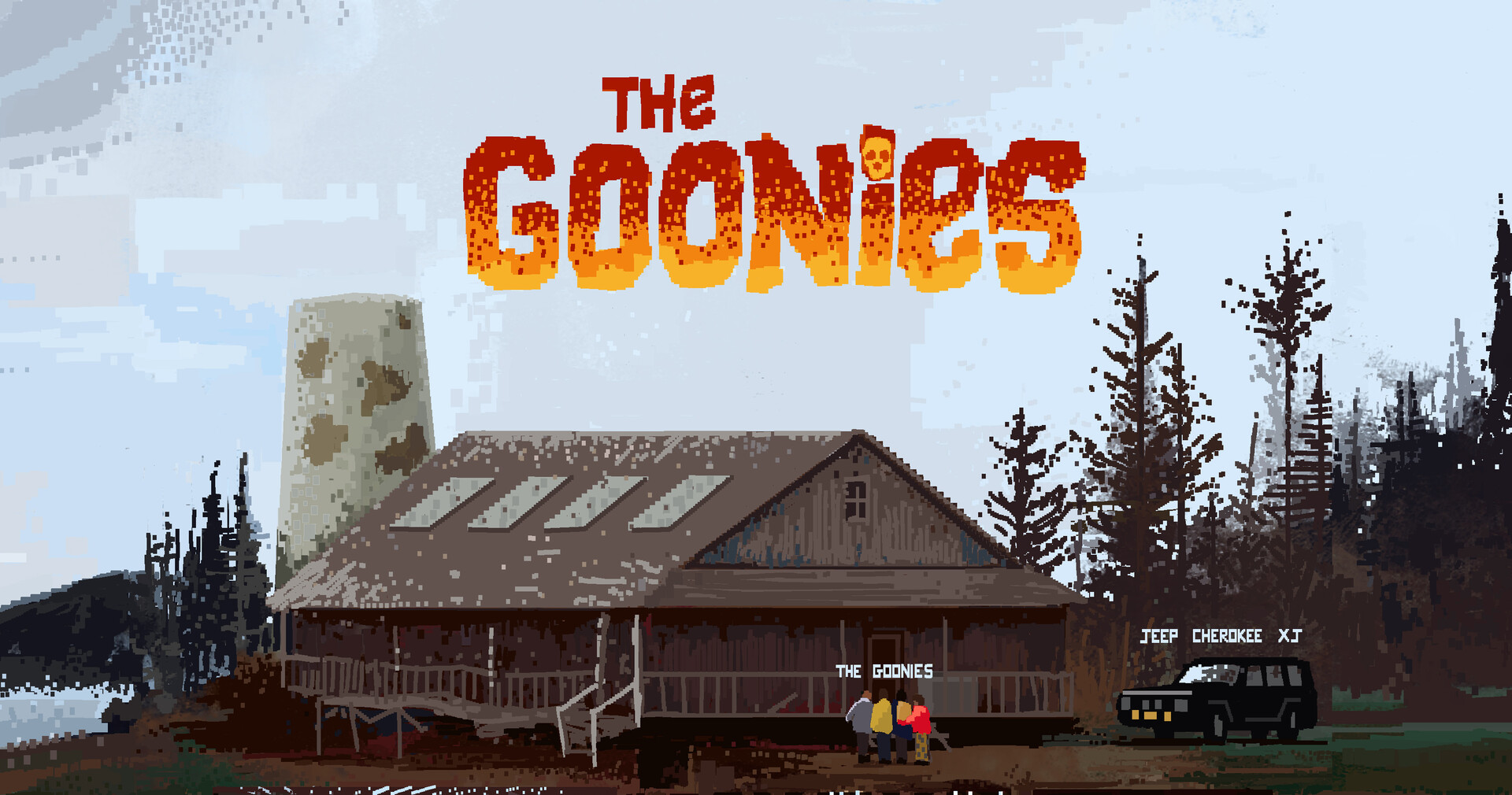 ArtStation - The Goonies Pixel Illustration...