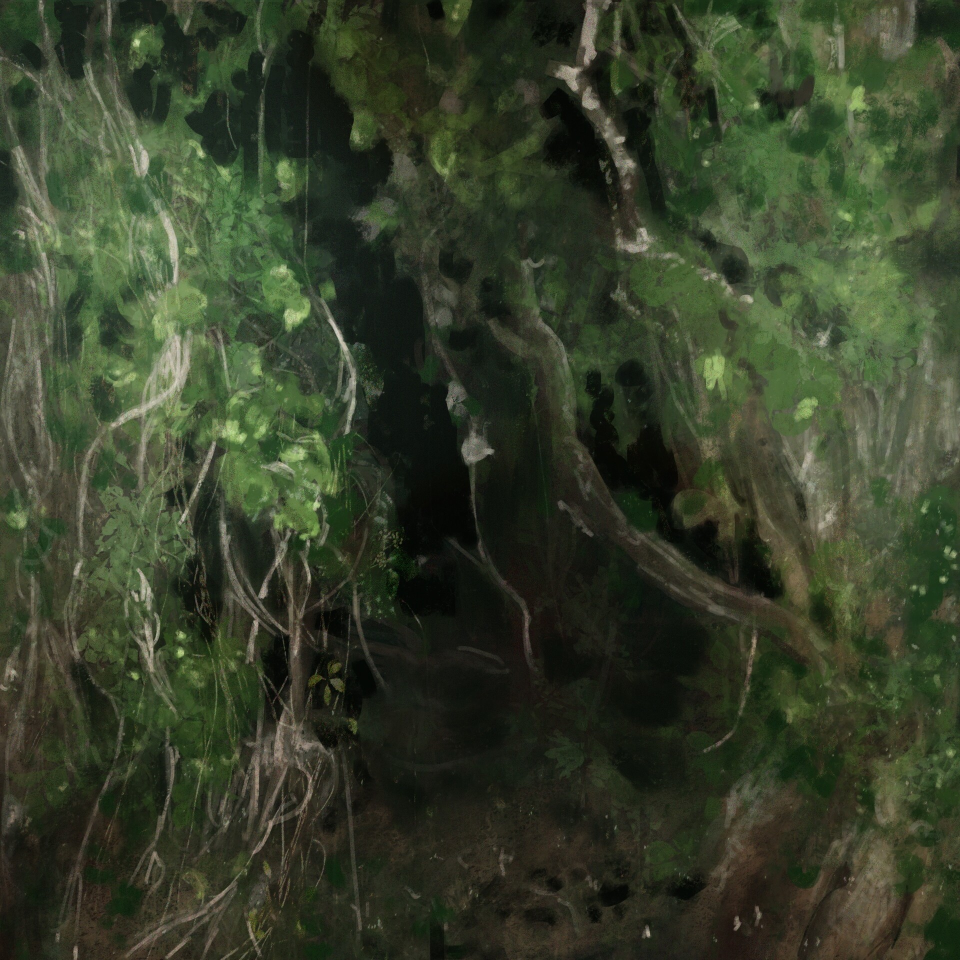 ArtStation - Trees [at] Night