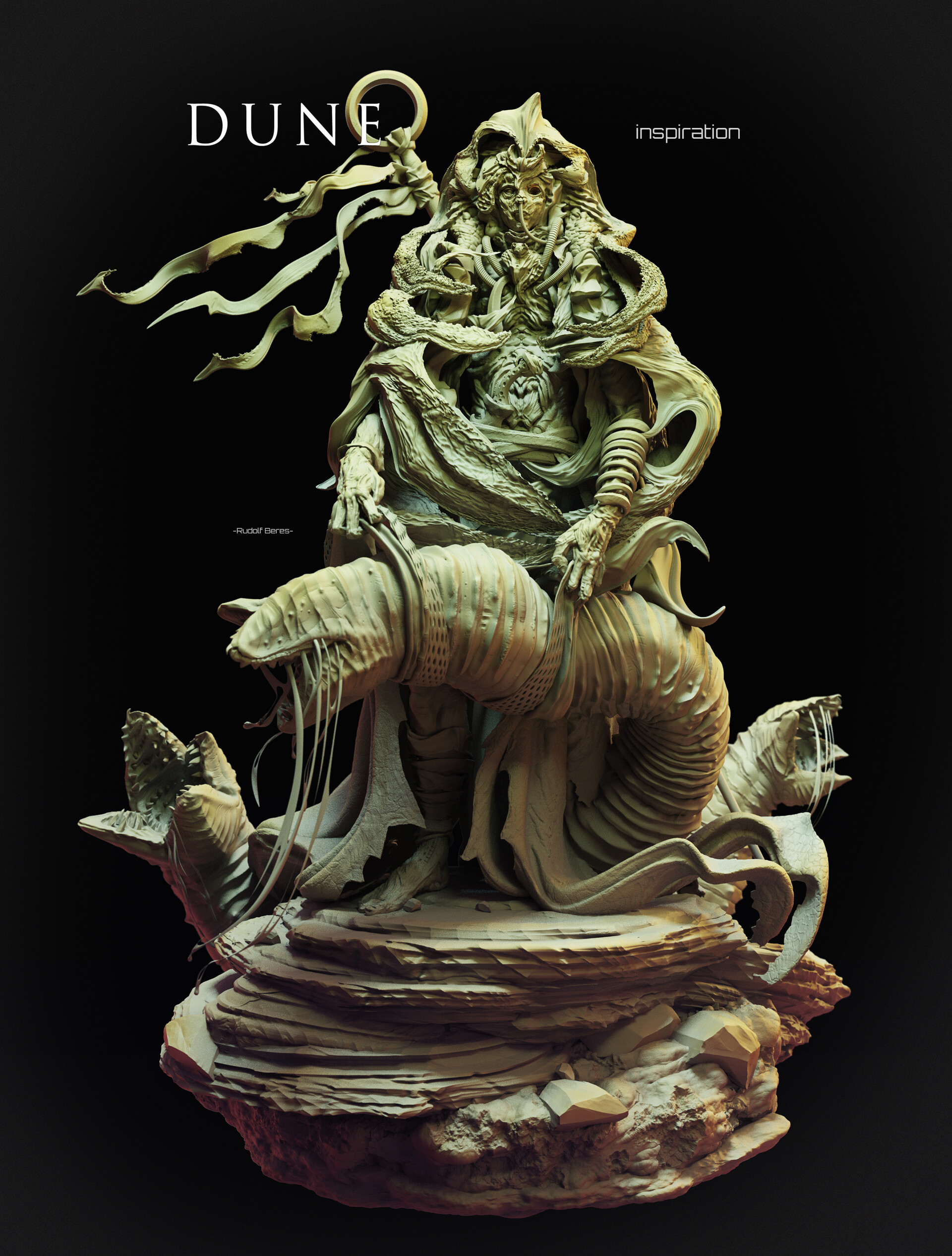 ArtStation - DUNE_Inspiration Fremen Monk_Worm Master