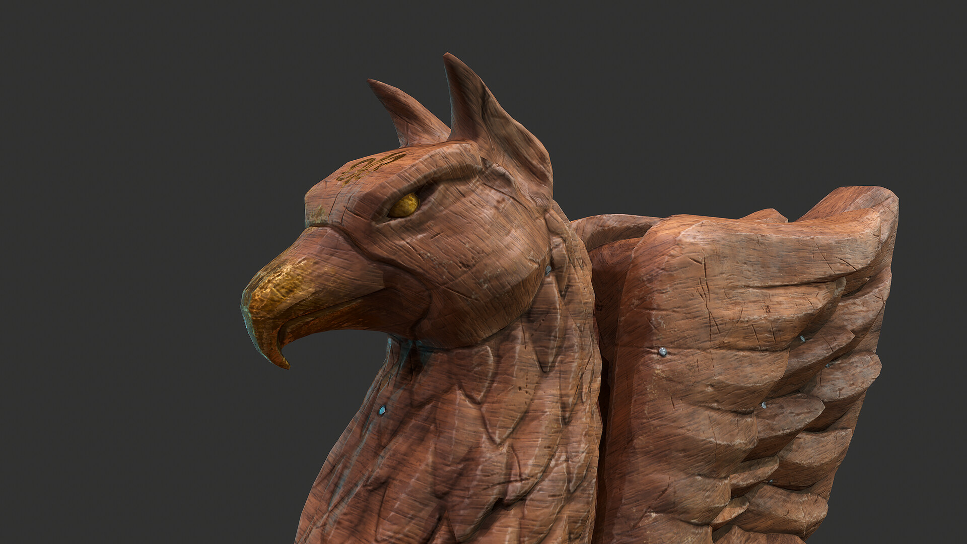 ArtStation - Griffin Wood Statue