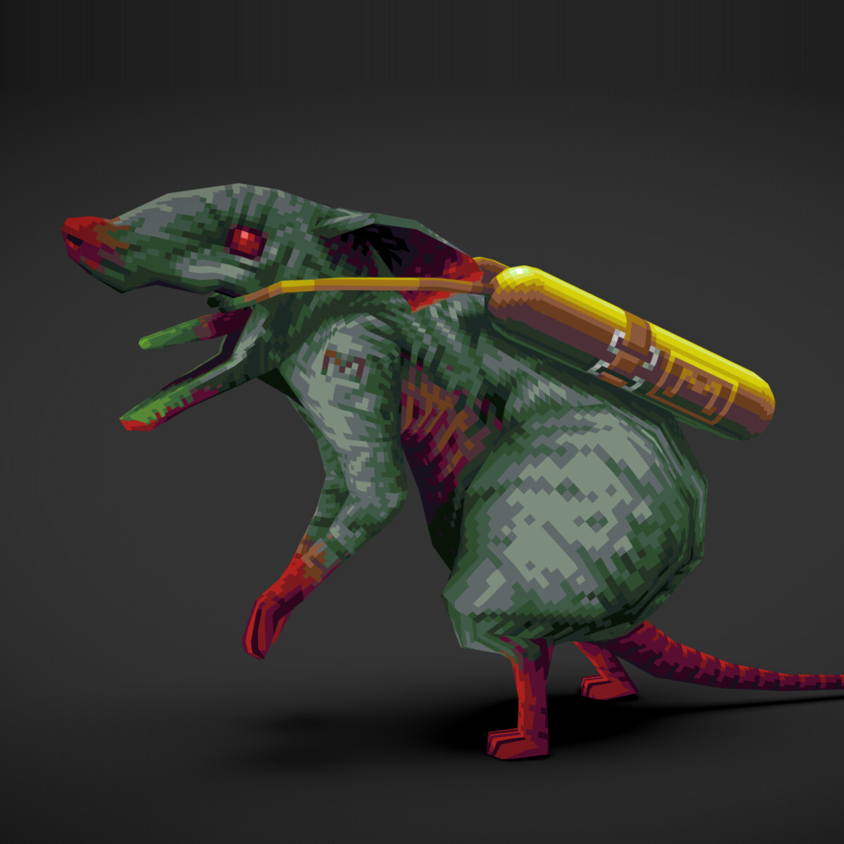 ArtStation - Low-Fi Giant Sewer Rat