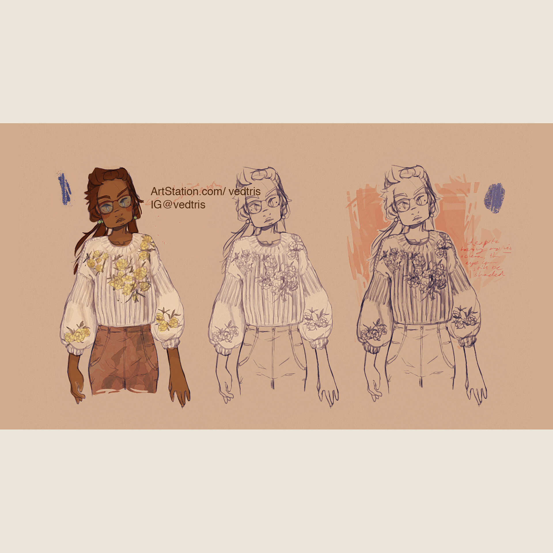 ArtStation - Ronja, character sketch