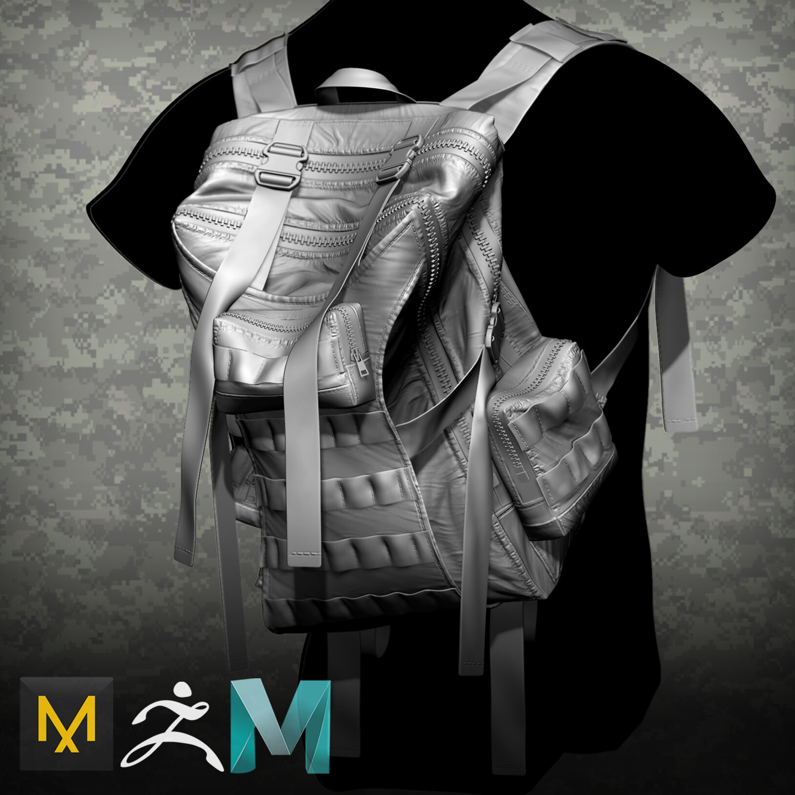 ArtStation - Military Backpack