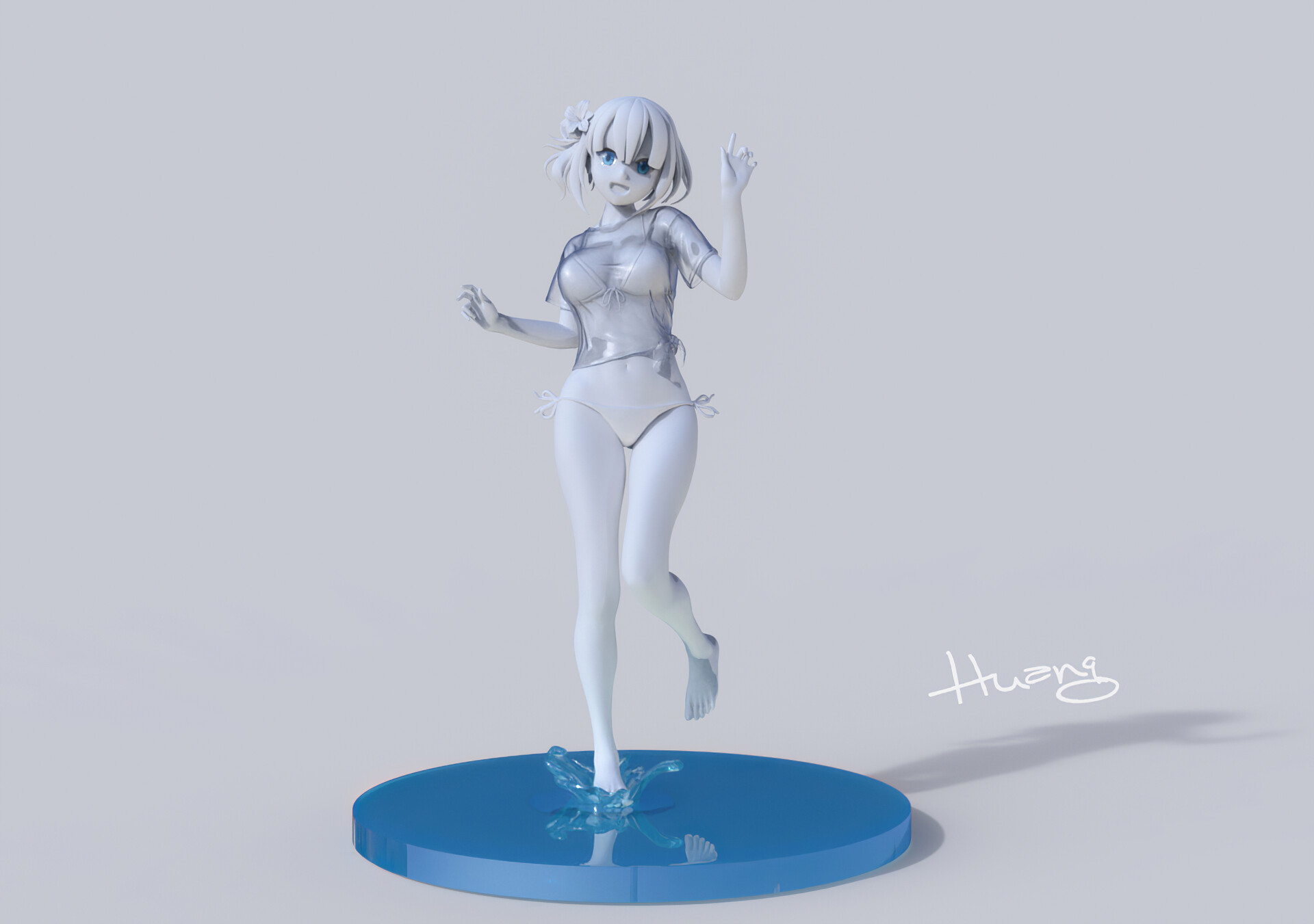 ArtStation - 3d打印日系妹子练习~