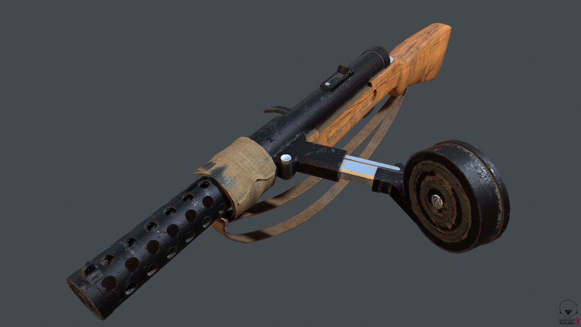 ArtStation - Bergmann MP 18 Submachine Gun