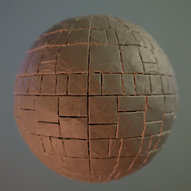 ArtStation - Stone Grid Pavement SD#002