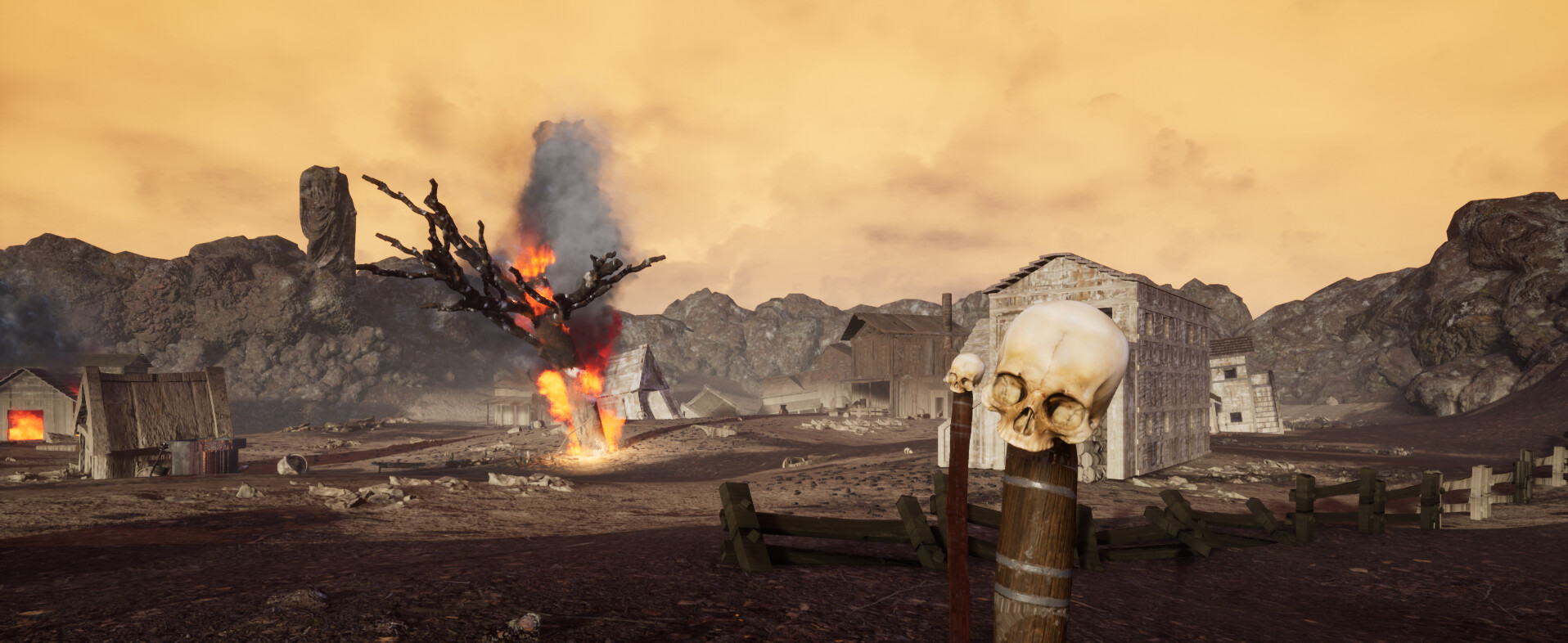 ArtStation - Raided Village