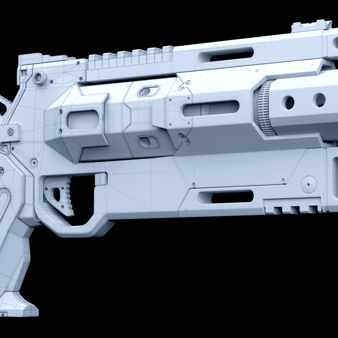 ArtStation - WingMan Gun (WIP Modeling)