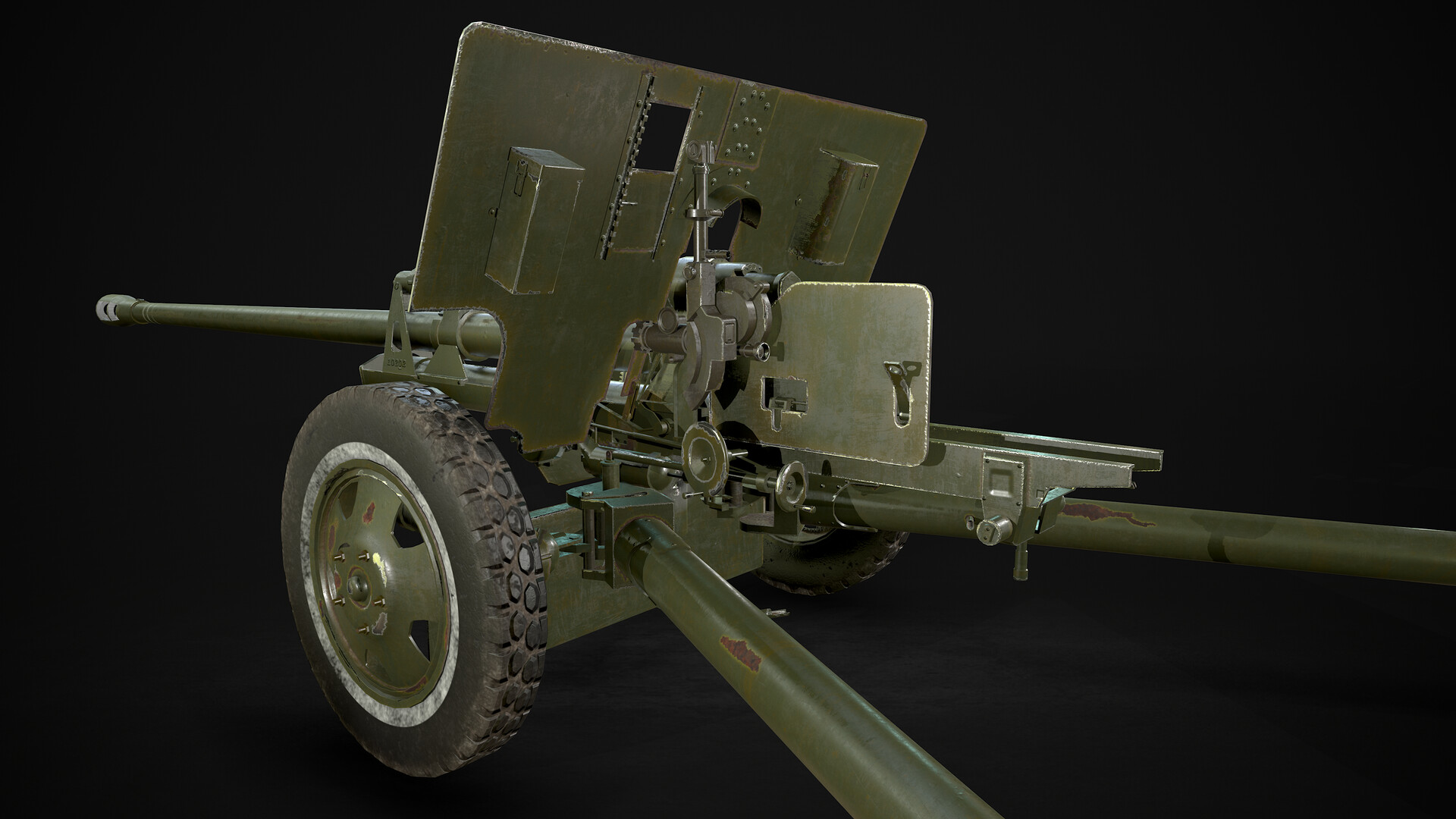 ArtStation - ZiS 3 anti-tank gun