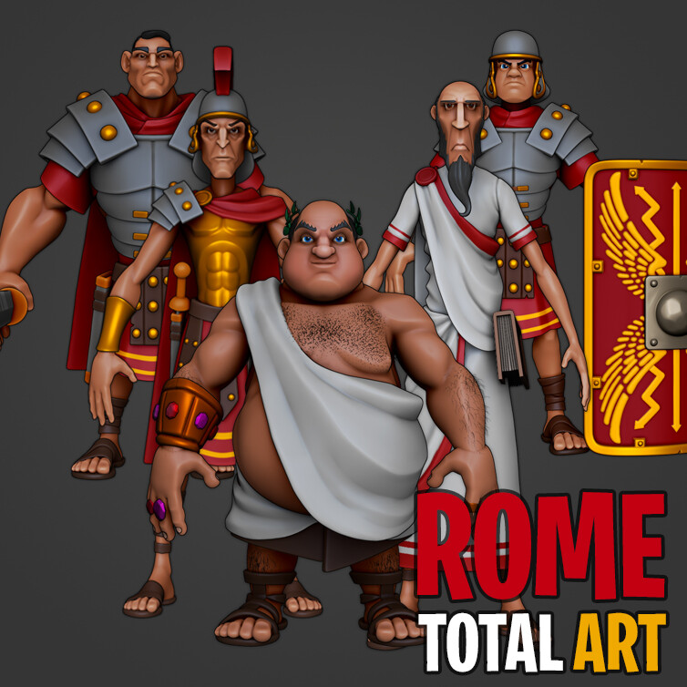 ArtStation - Rome Total Art - Stylized Ancient Rome Characters