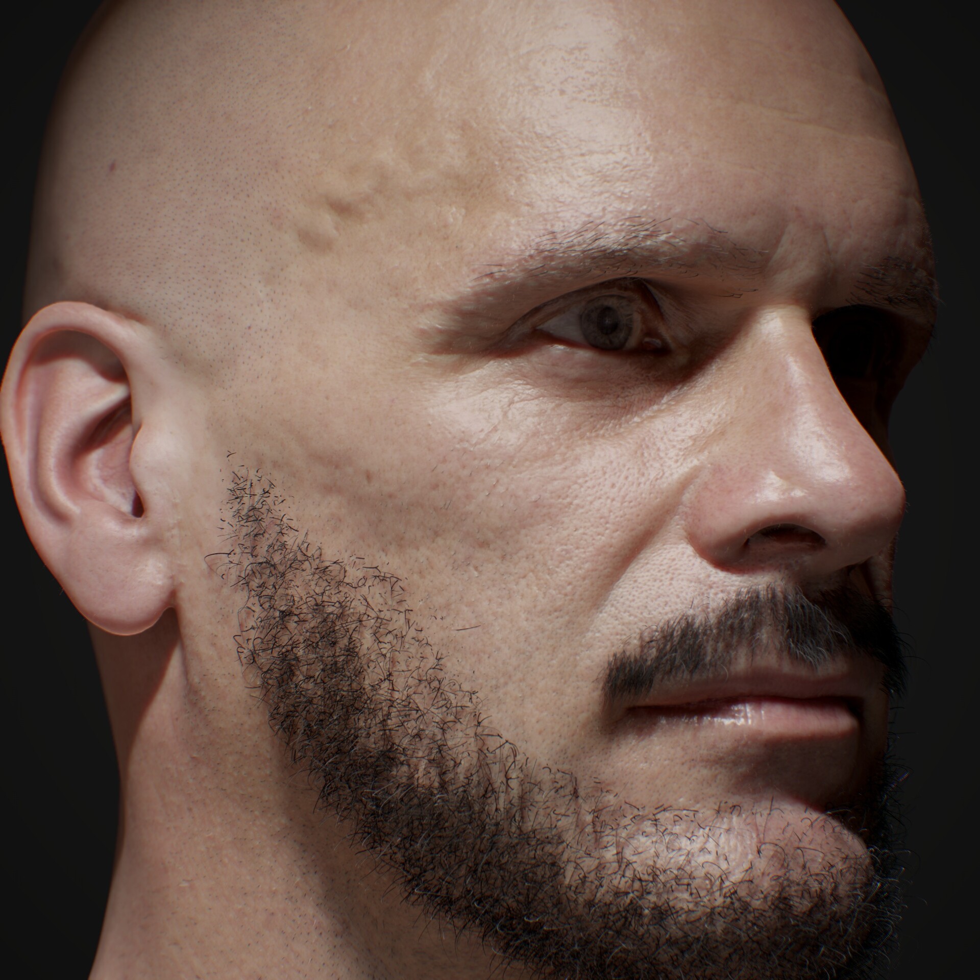 ArtStation - Mustache Man realtime portrait