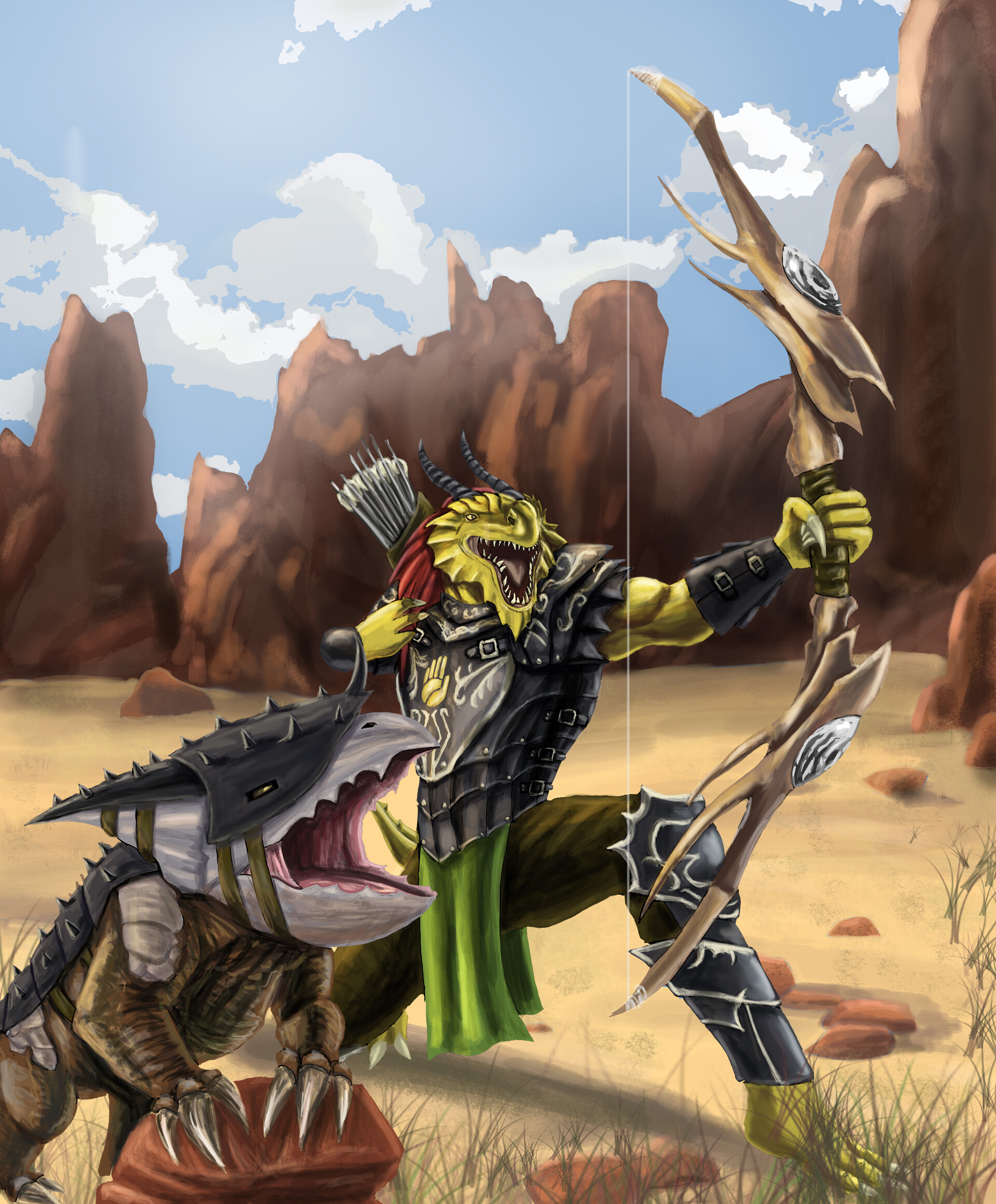 ArtStation - Dragonborn Ranger