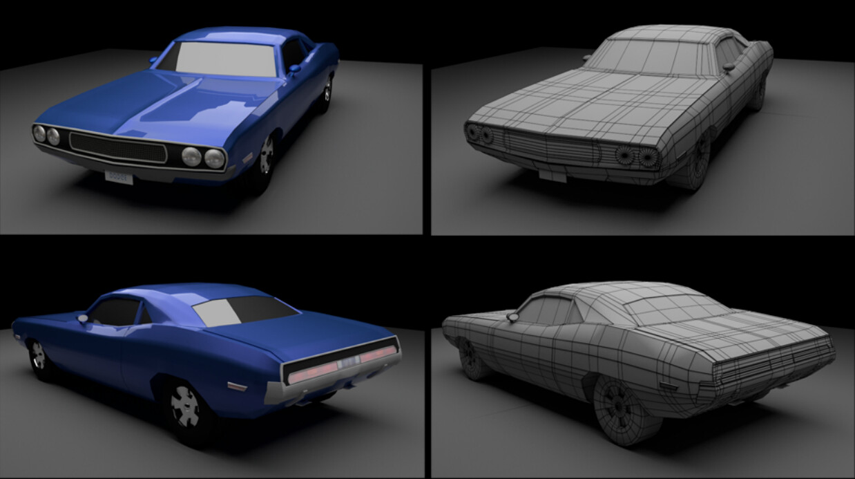 ArtStation - 3D car - Dodge
