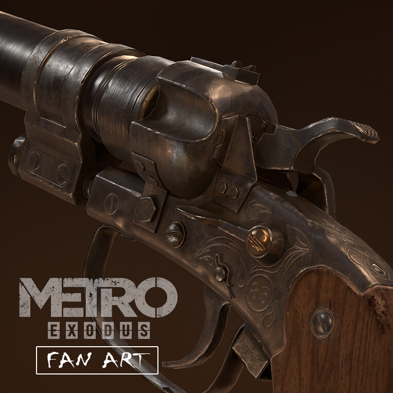 ArtStation - Metro Exodus weapon: A-SHOT (Fan Art)