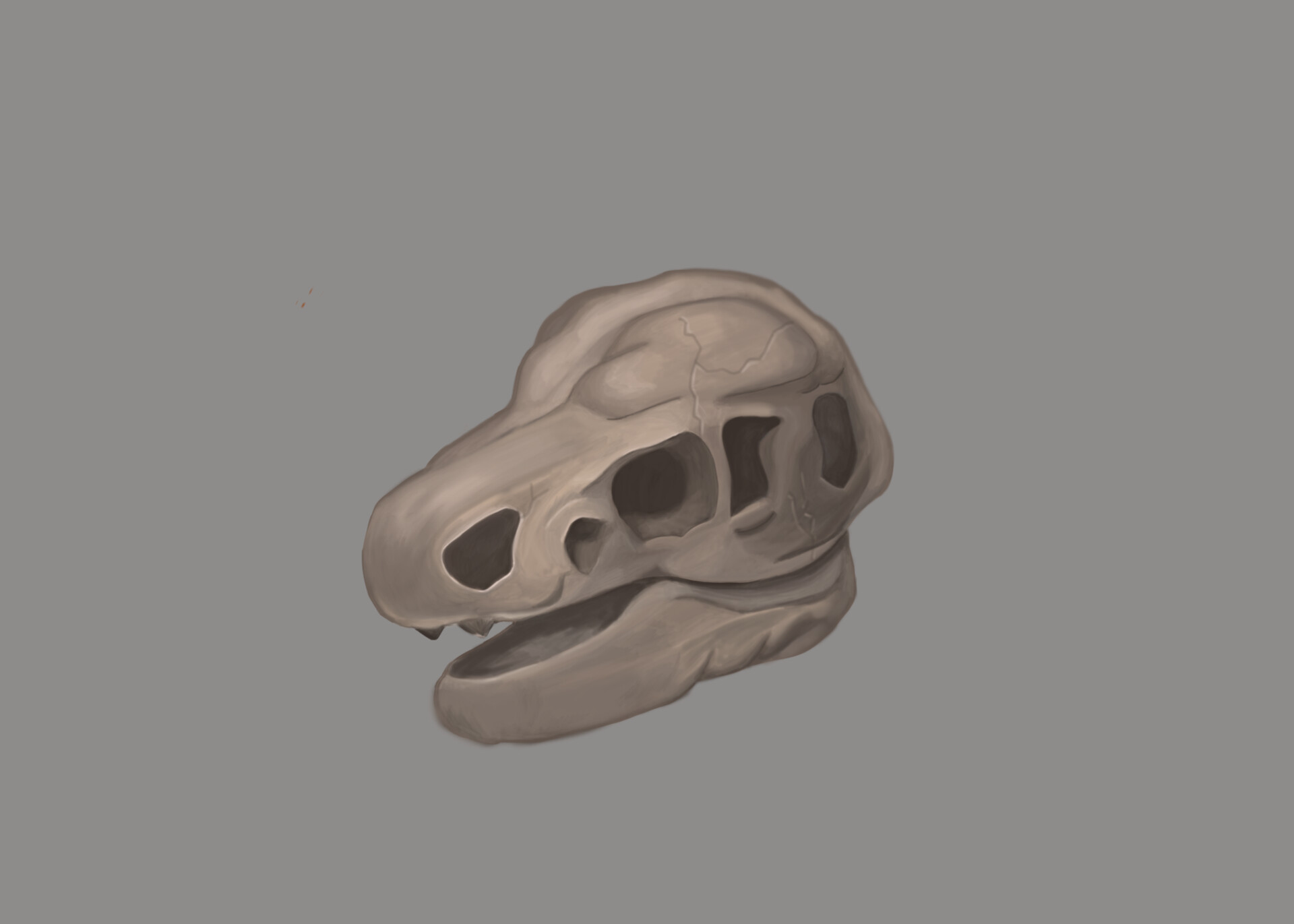 ArtStation - Stylised T-REX Skull