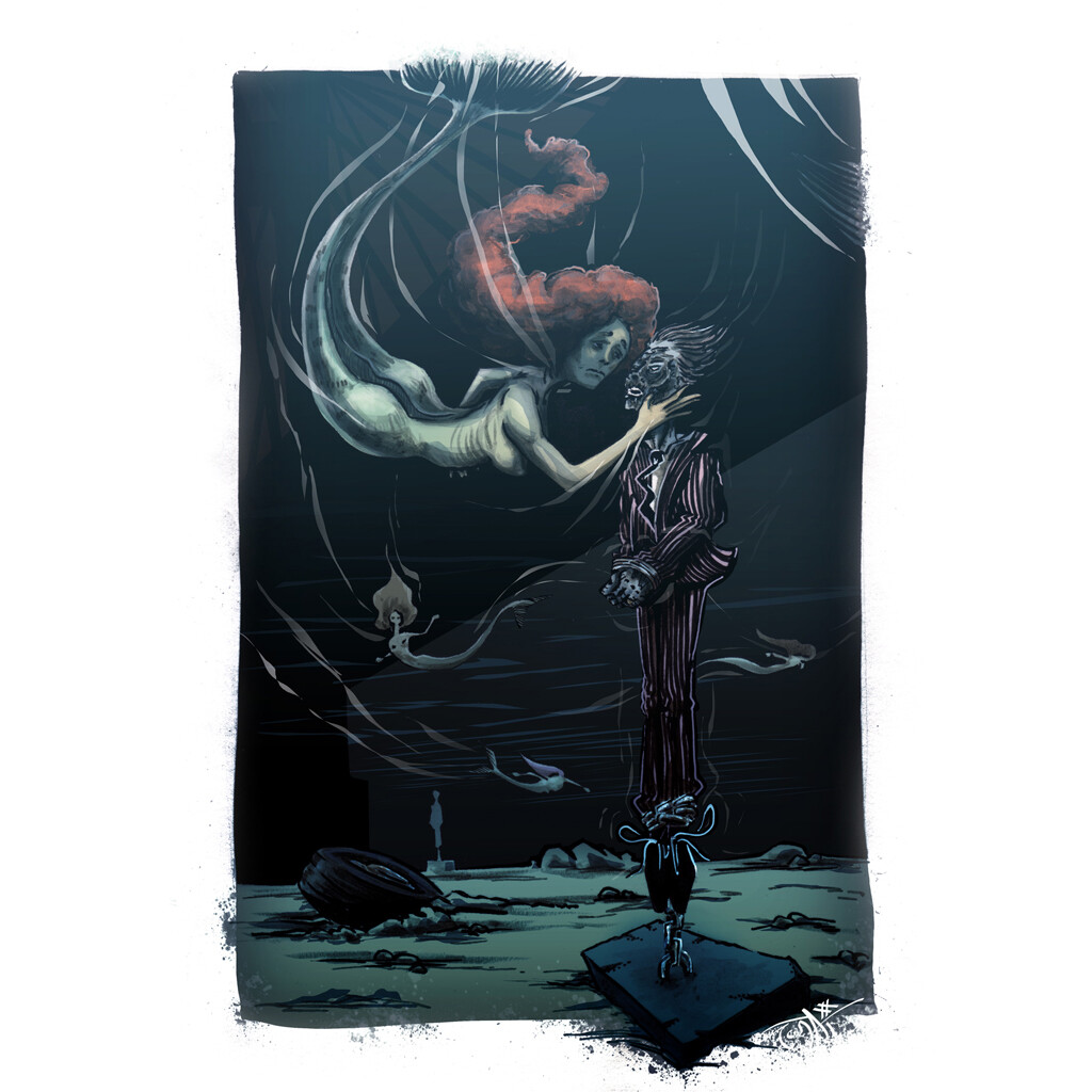 ArtStation - Little Mermaids under the Brooklyn Bridge