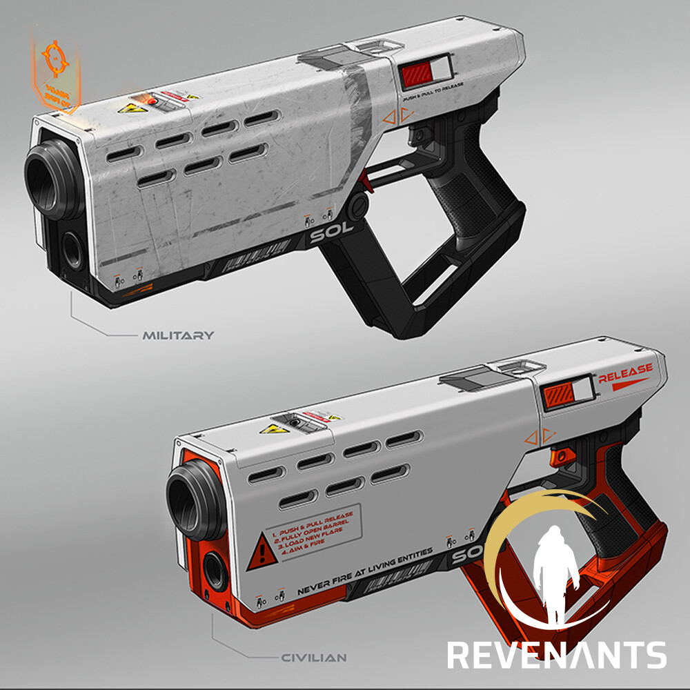 ArtStation - Revenants Flare Gun Concept Art