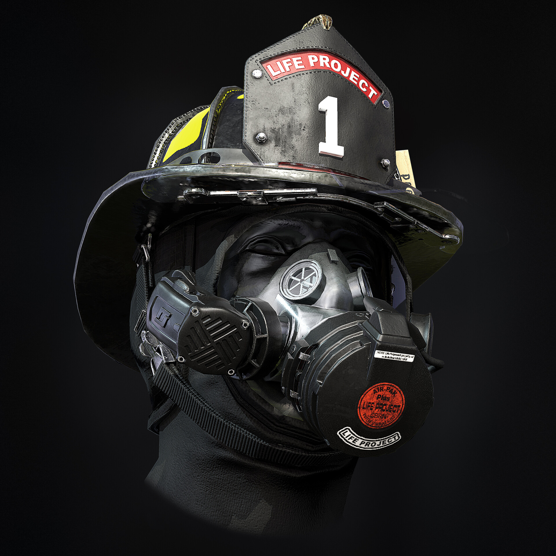ArtStation - Firefighter's Helmet
