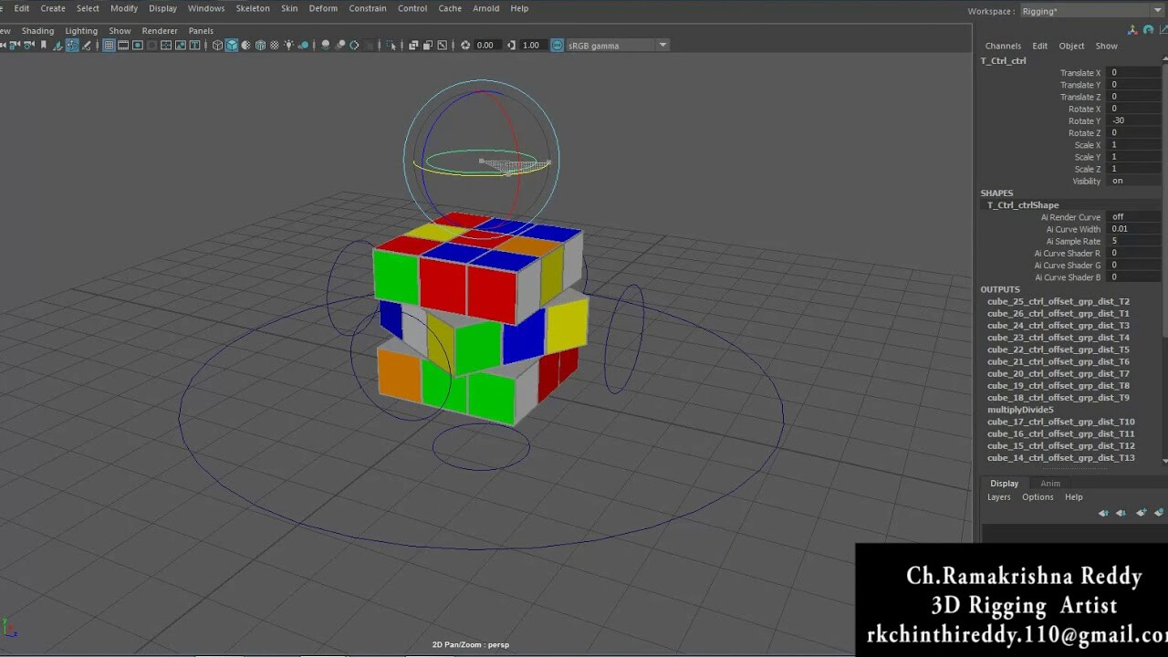 ArtStation - Rubik's cube rig