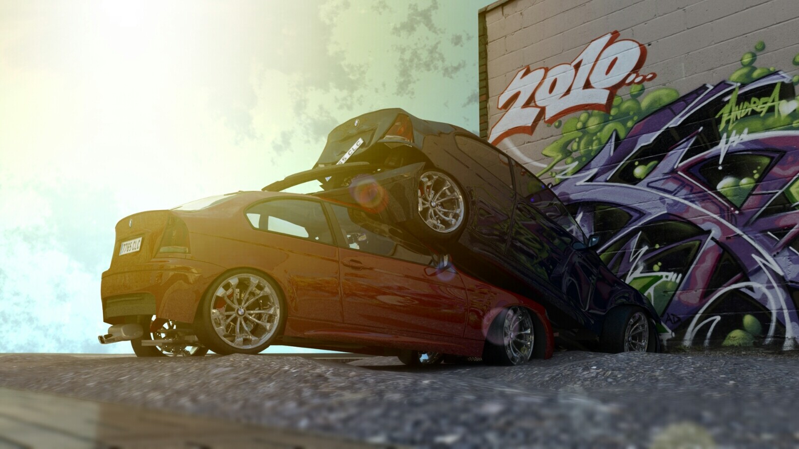 ArtStation - Crashed cars