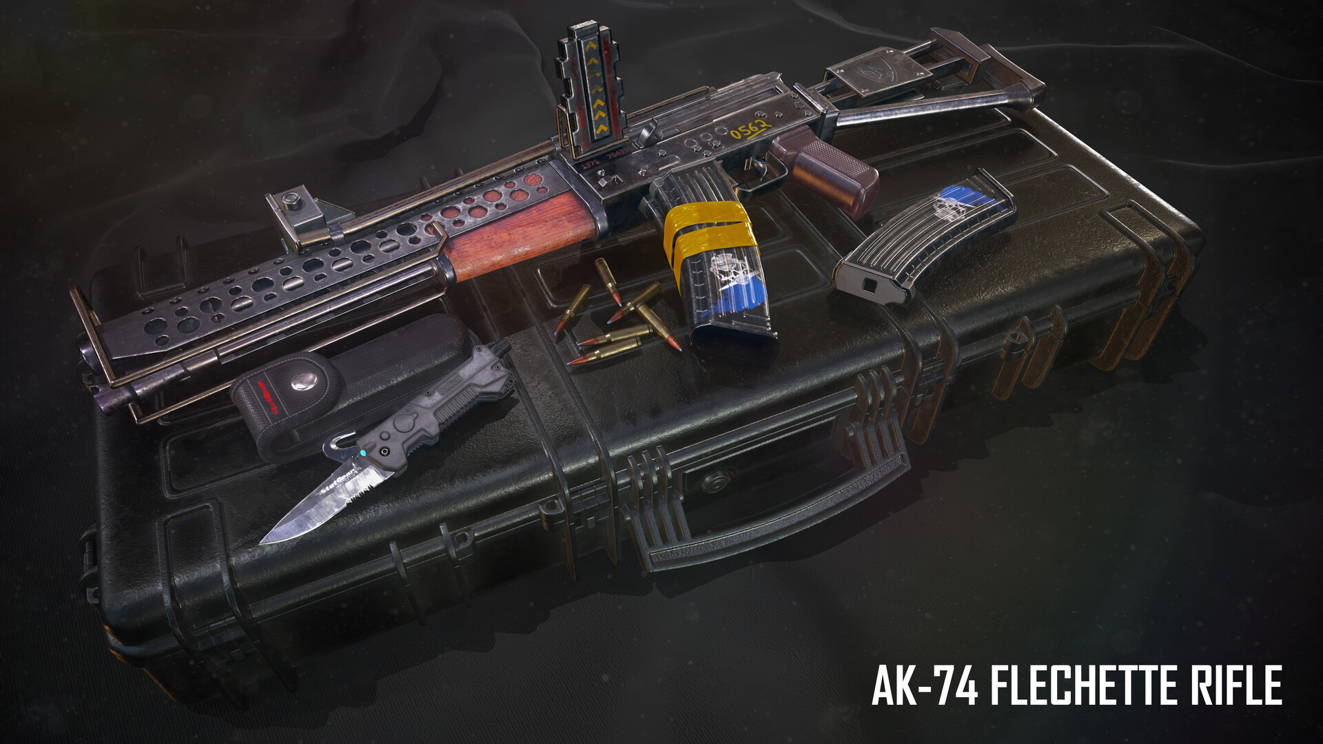 ArtStation - AK-74 FLECHETTE RIFLE