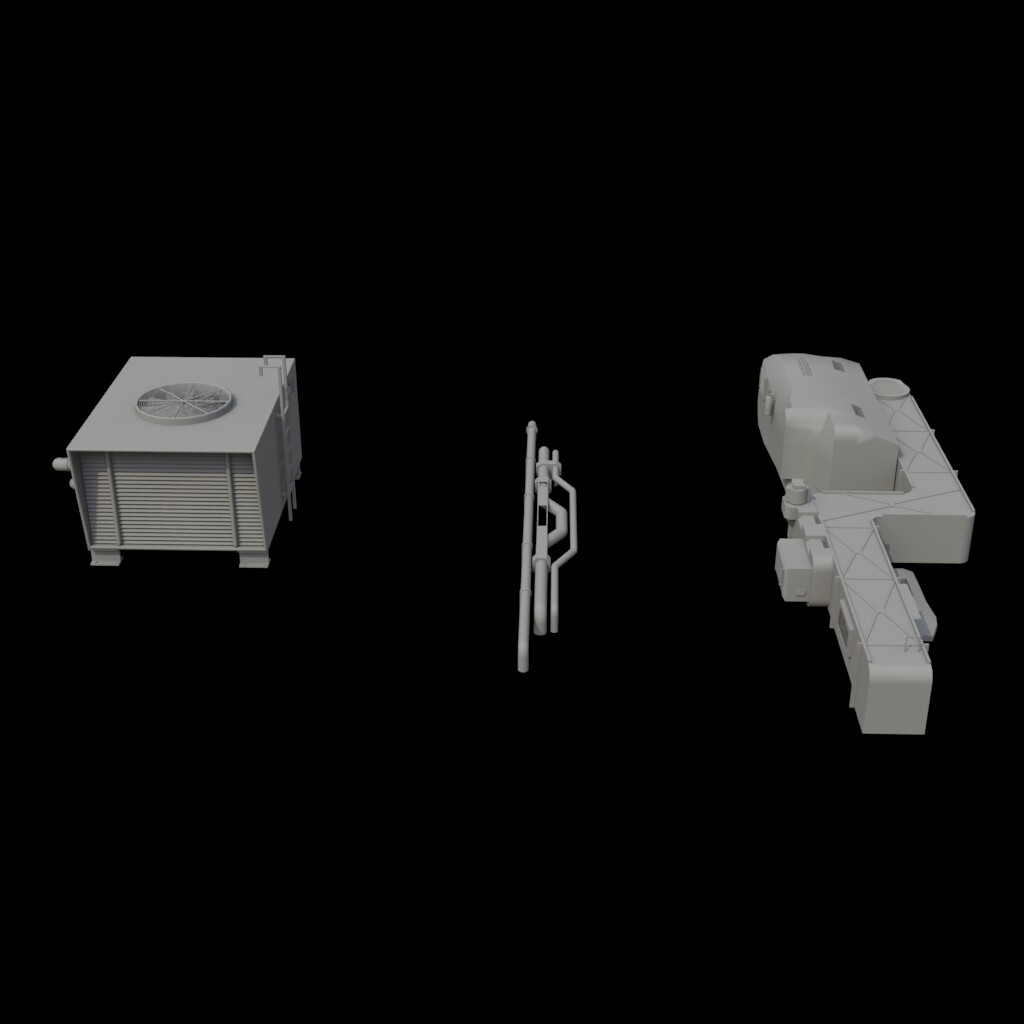 ArtStation - Rooftop Assets