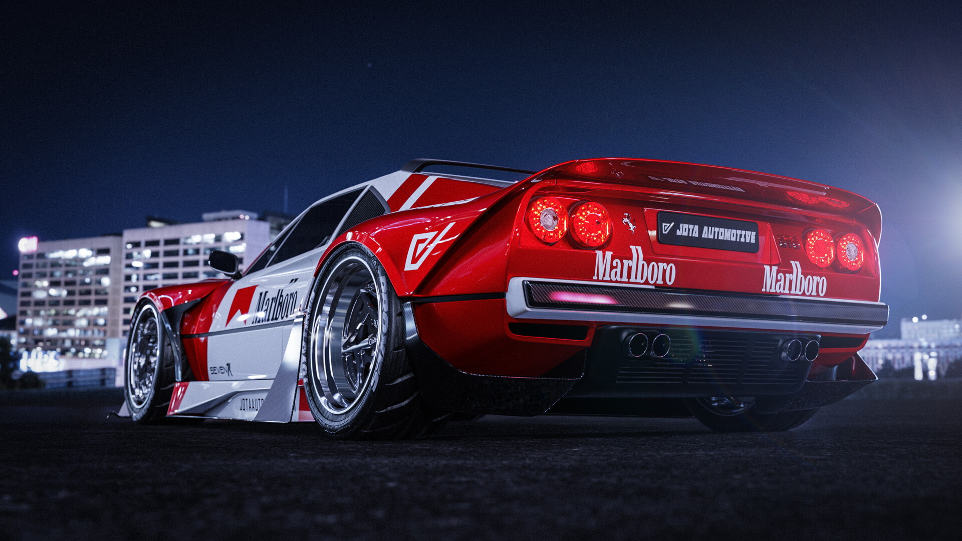 ArtStation - Ferrari 308 GTB widebody