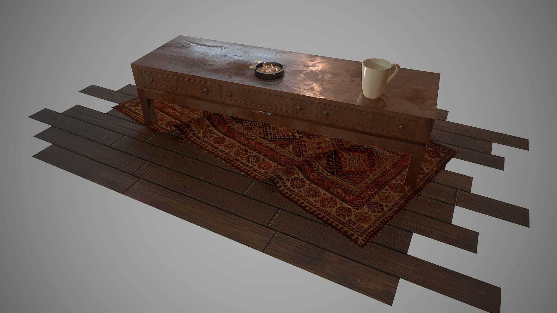 ArtStation - Coffee Table Diorama