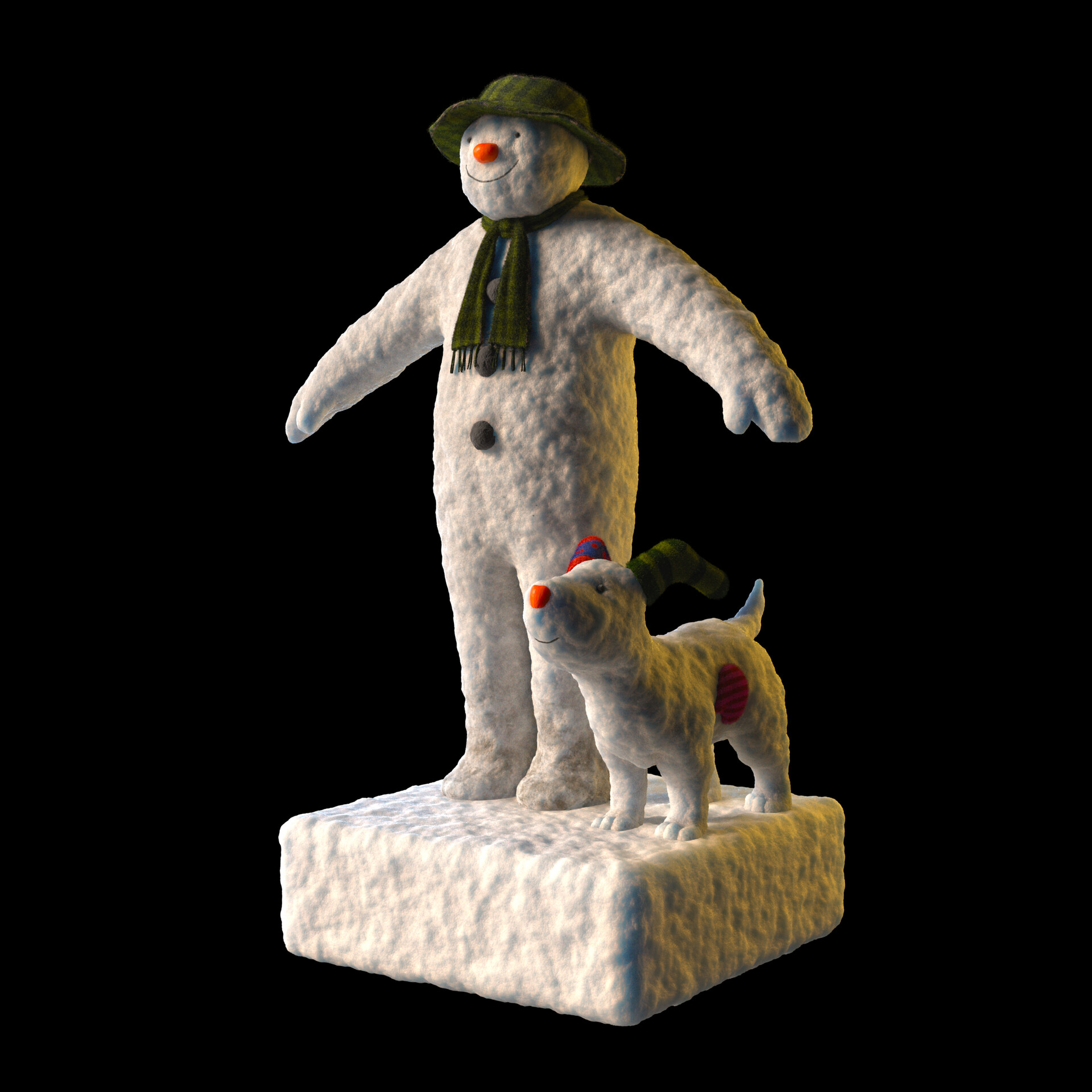 ArtStation - The Snowman and Snowdog