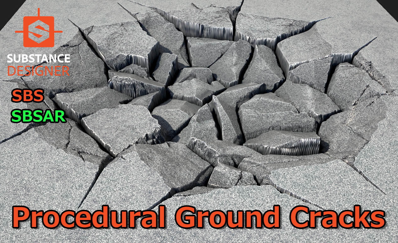 ArtStation - Procedural Ground Cracks