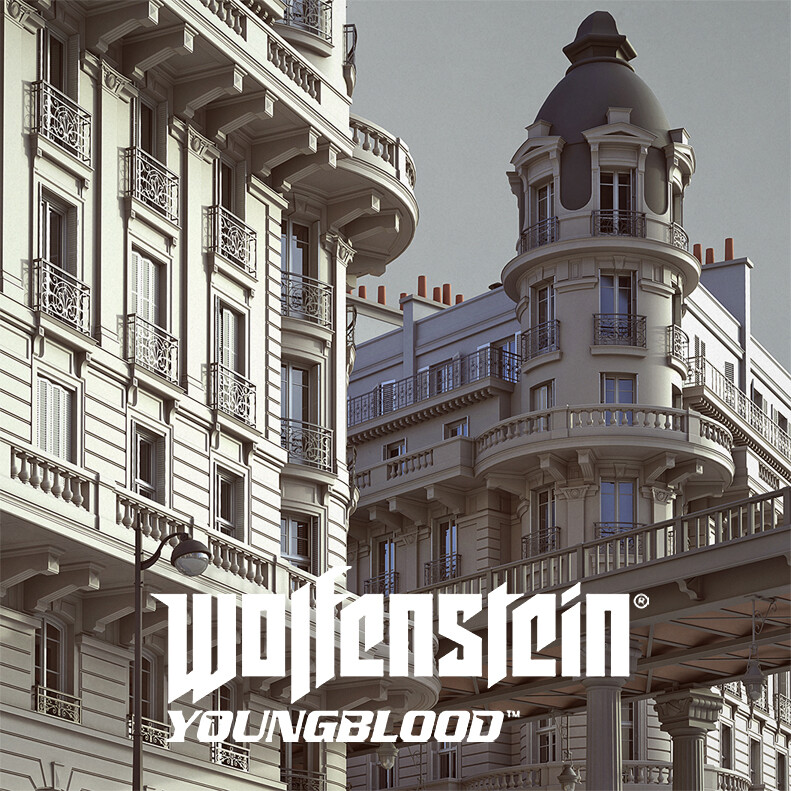 ArtStation - Wolfenstein Youngblood's Paris facade concepts