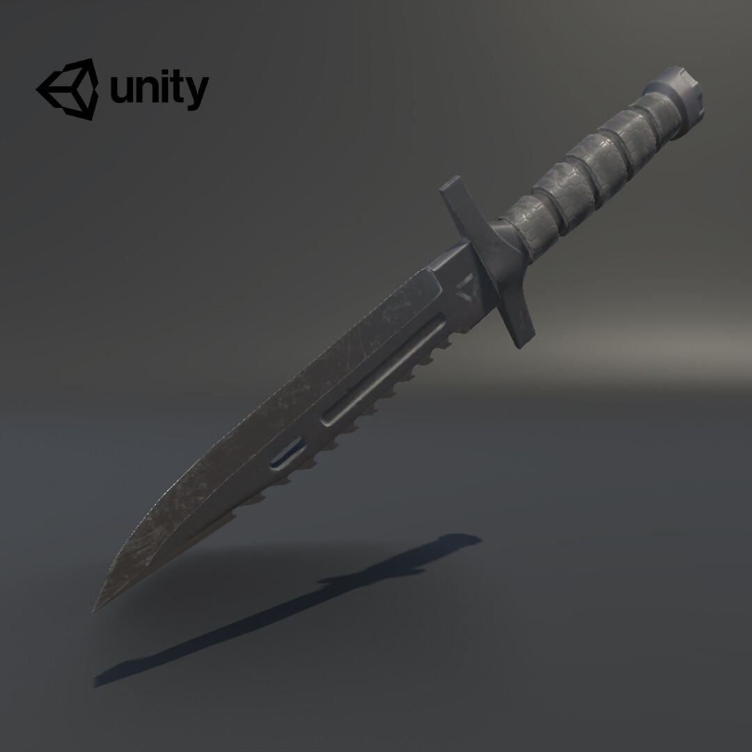 ArtStation - Tactical knife - Game Ready Asset (Unity)