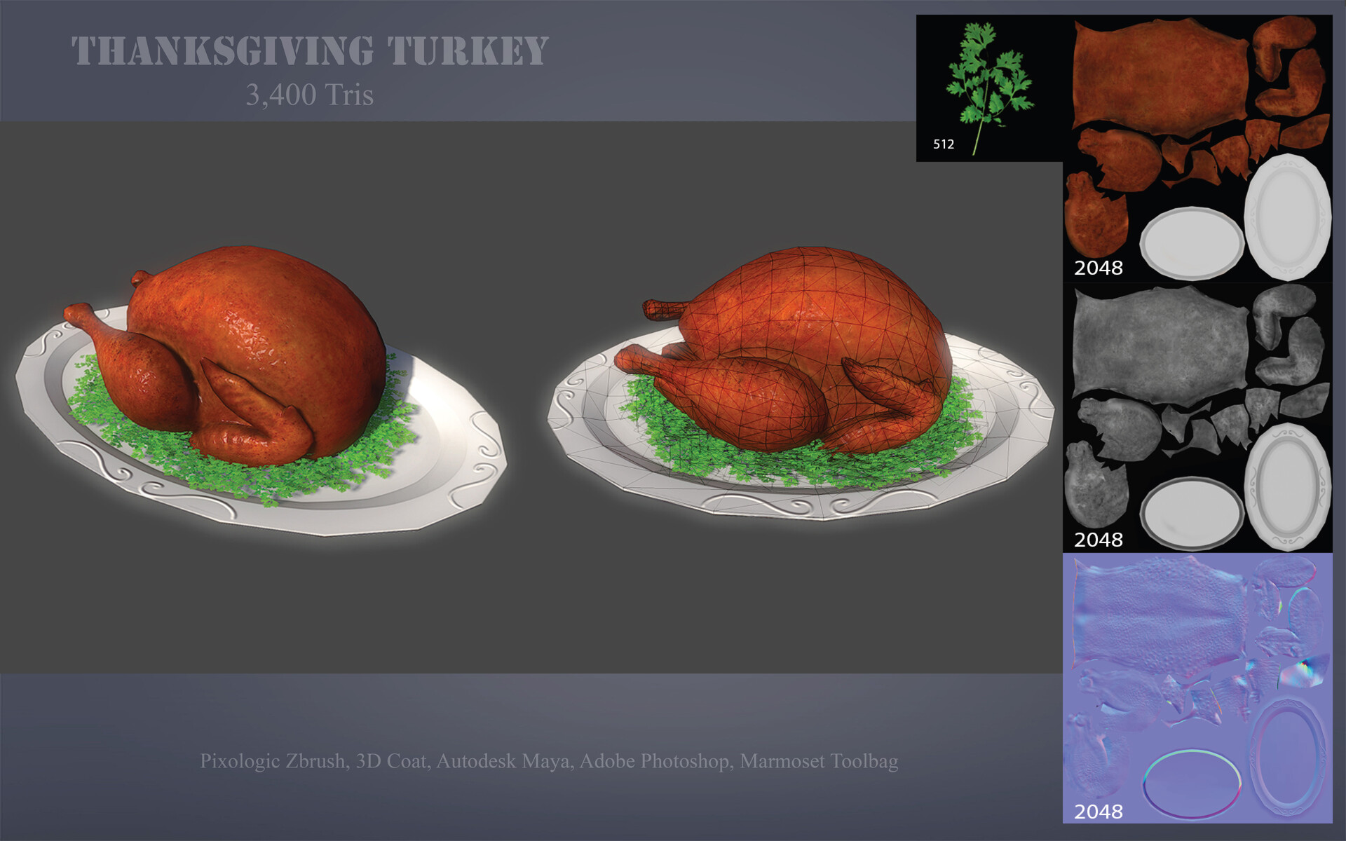 ArtStation - Thanksgiving Turkey