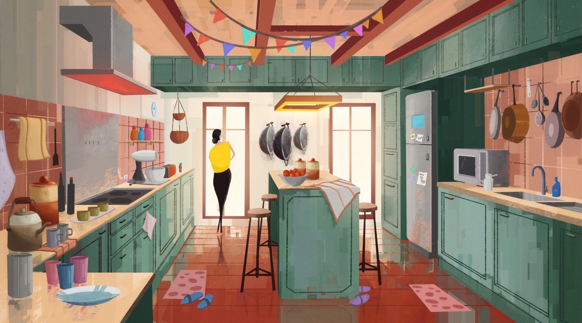 ArtStation - Interior concept painting