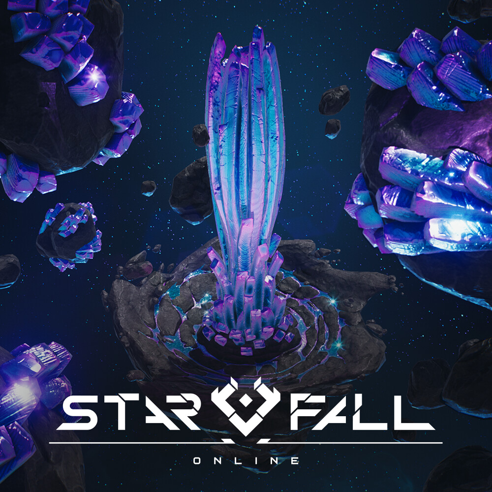 ArtStation - Starfall Online — Crystal Biome Environment