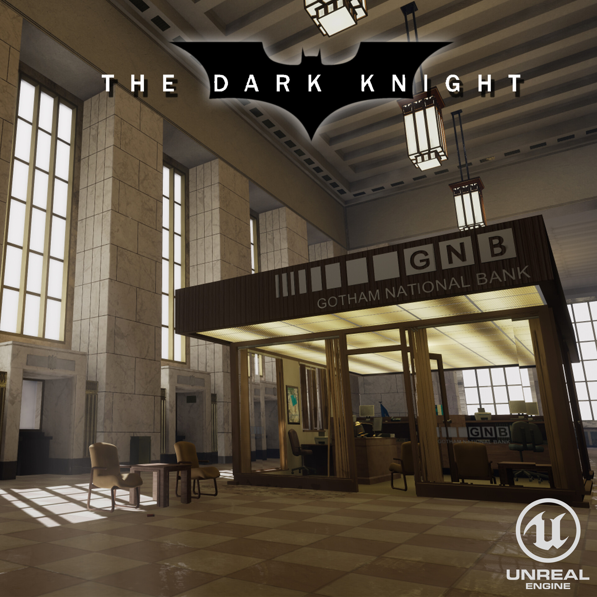 Callum Clark - Gotham National Bank - The Dark Knight (WIP)