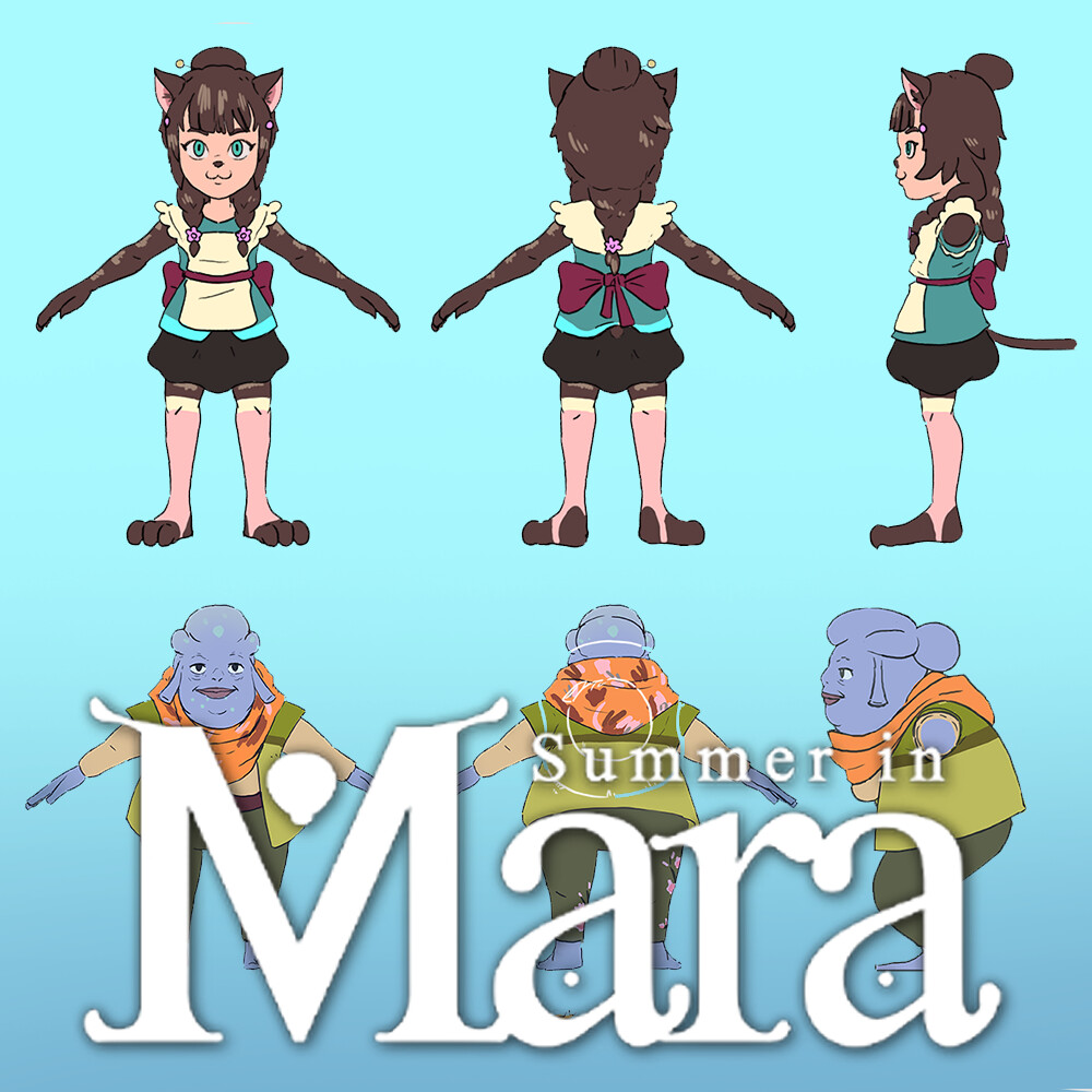 ArtStation - Summer in Mara: Character model sheets