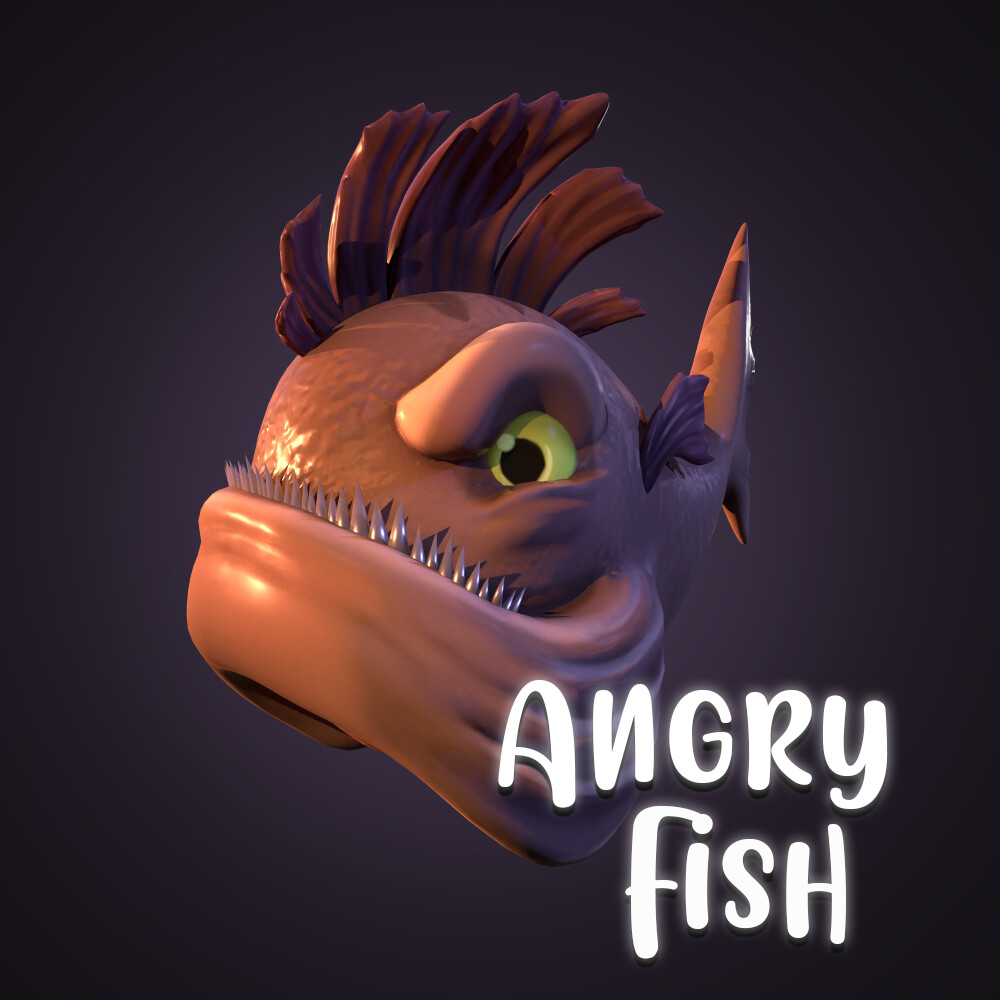ArtStation - Angry Fish