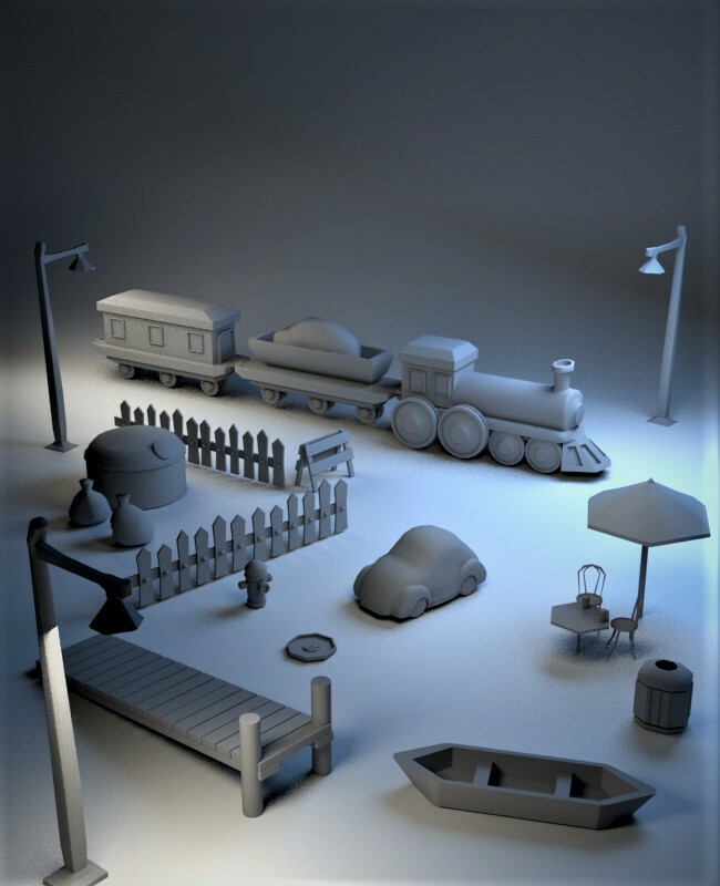 ArtStation - Mini Props! Coffee Deli