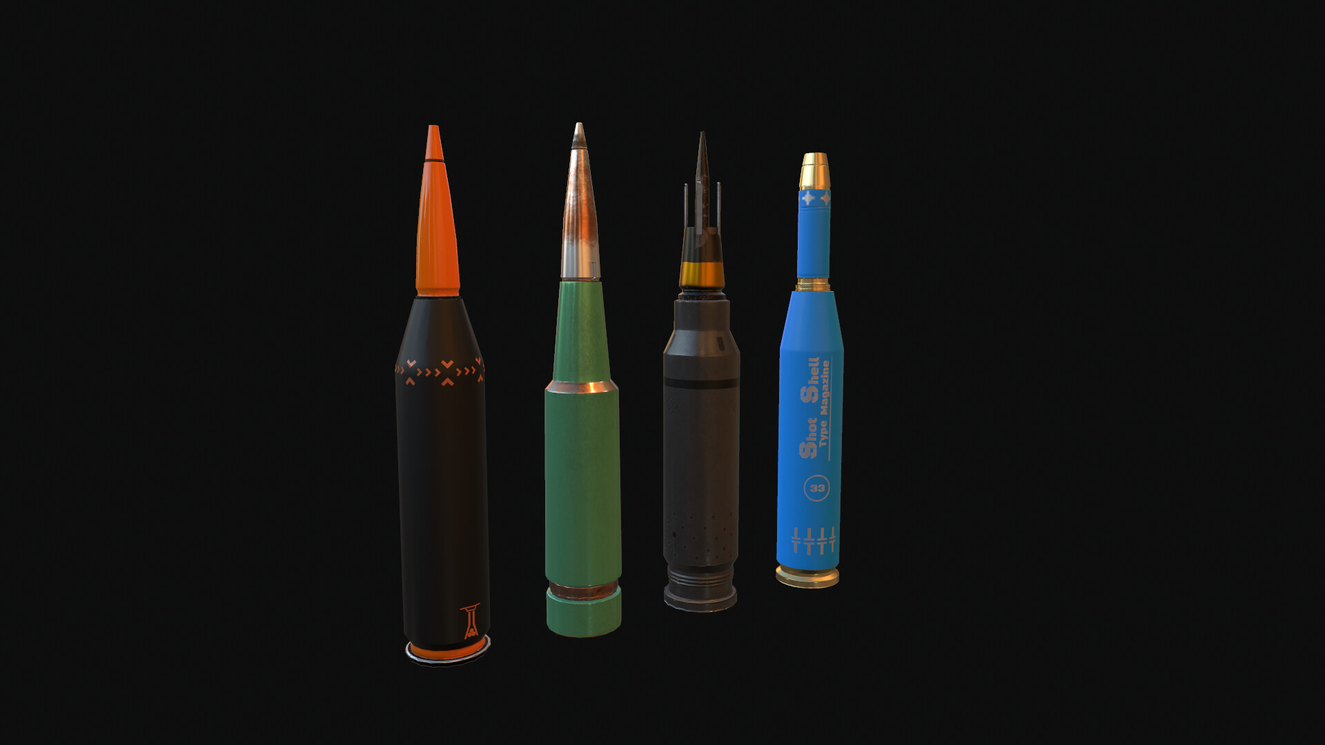 ArtStation - Low poly bullets