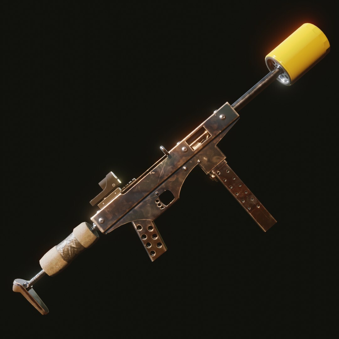 ArtStation - Post-apocalyptic SMG, Alexander Kirby