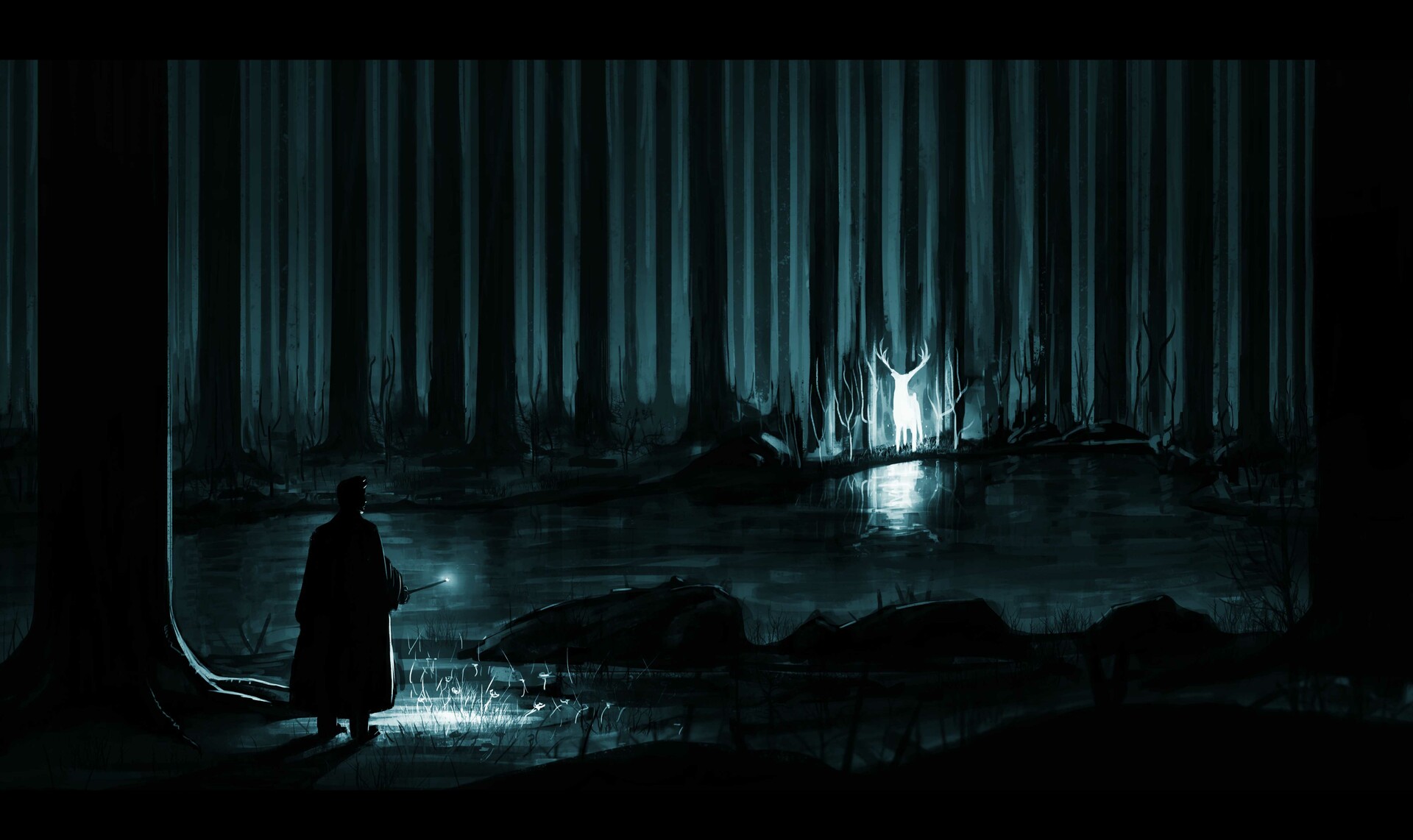 ArtStation - Deer patronus - Harry Potter