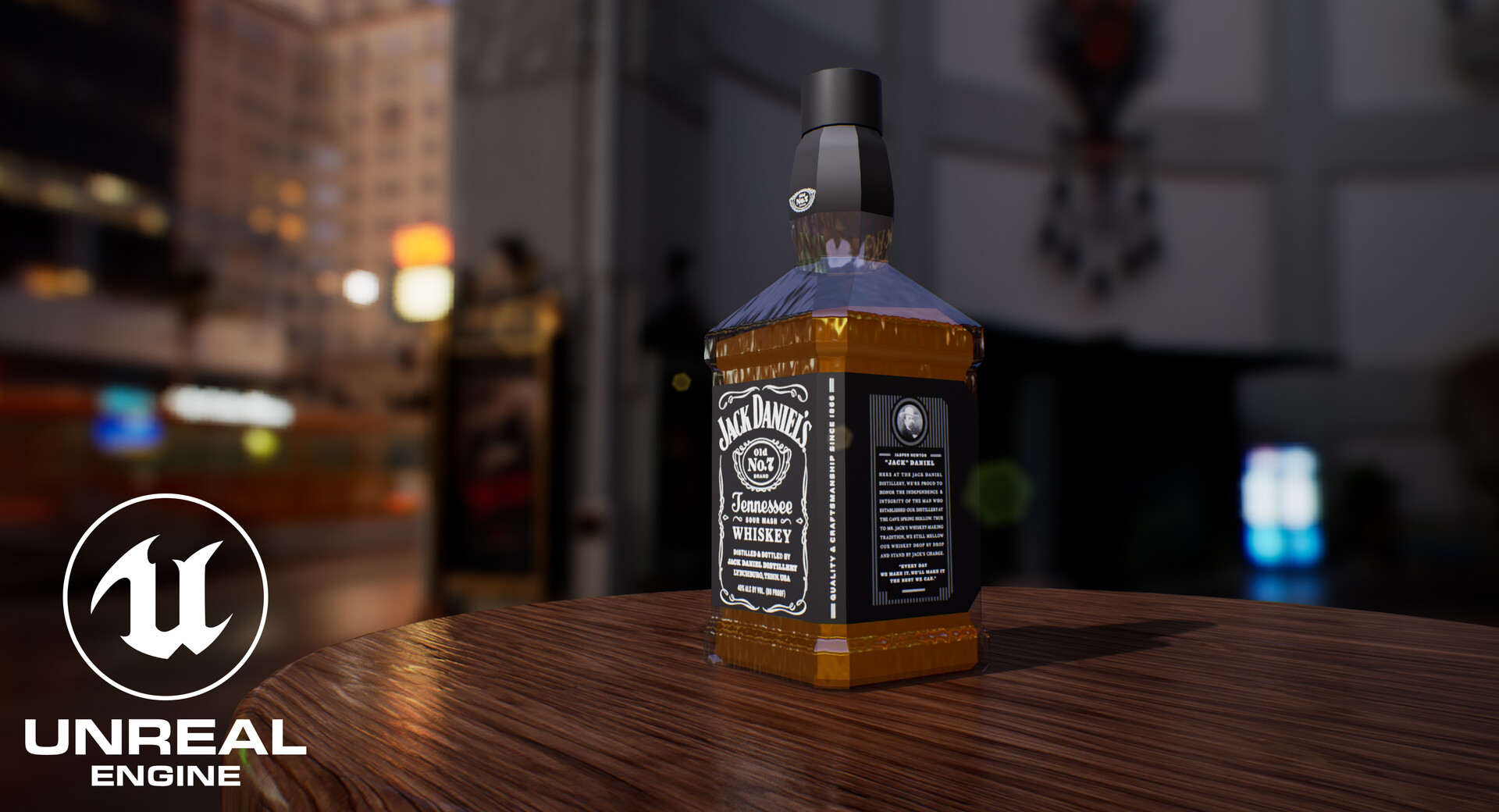 ArtStation - Jack Daniels Bottle