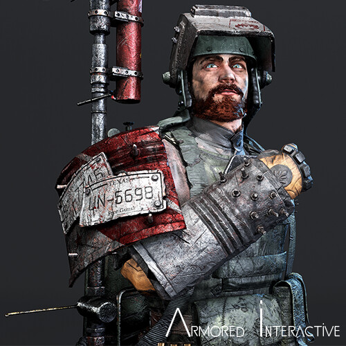 ArtStation - Post Apocalypse Metal Worker