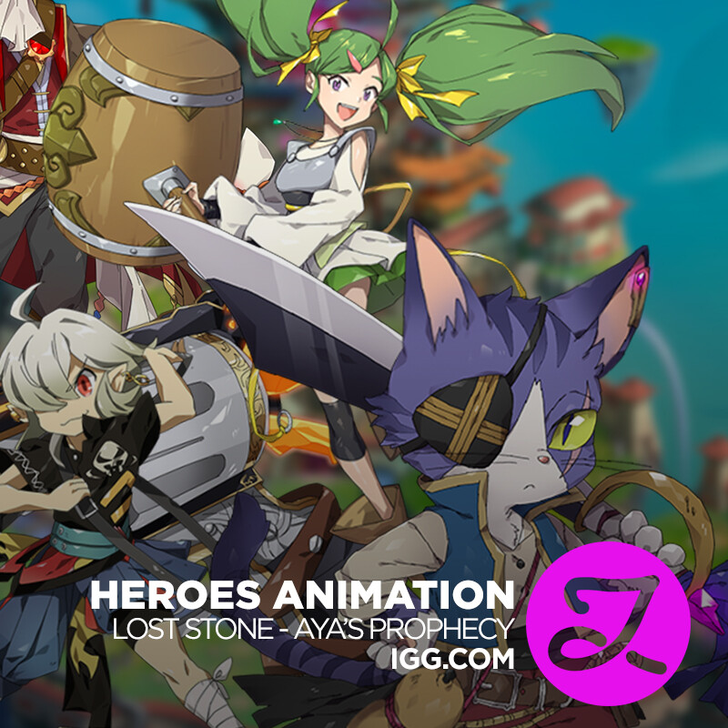 ArtStation - LOST STONES - Heroes Animation Cycles